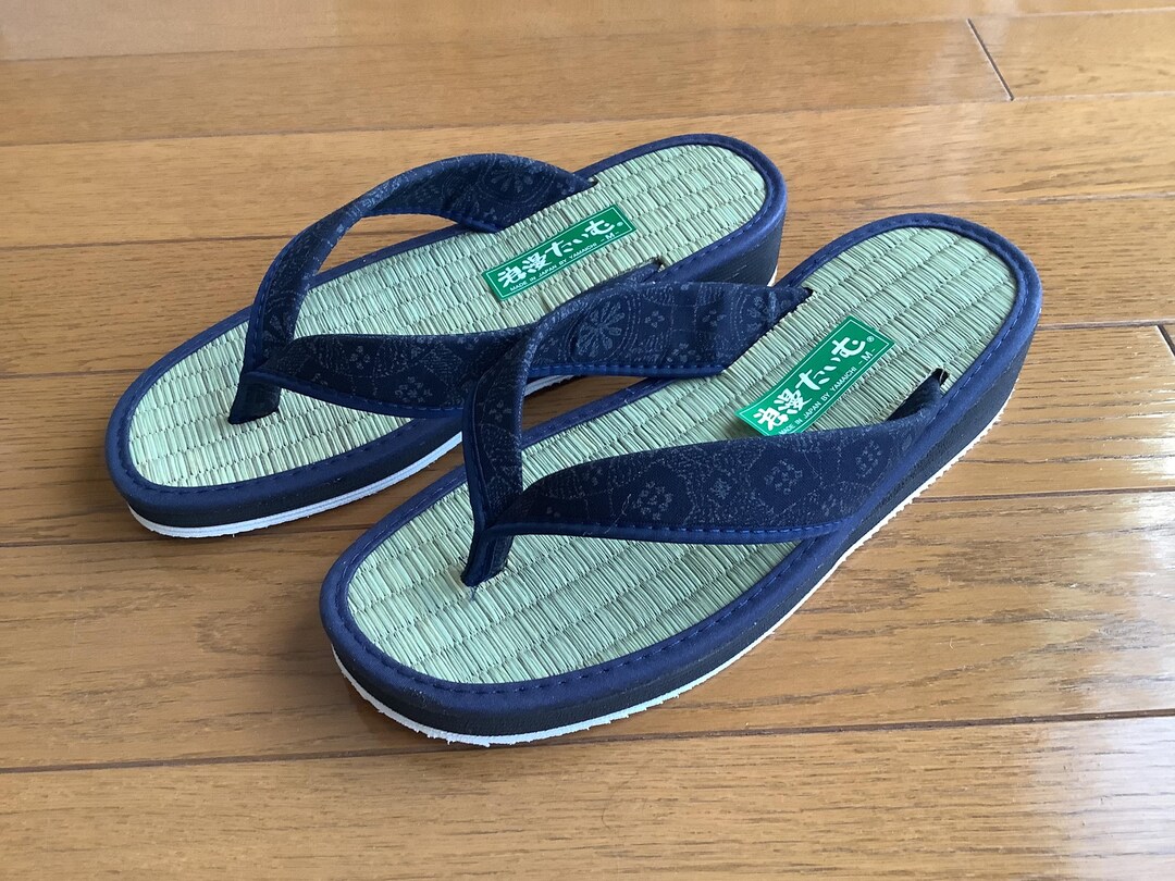 Tatami Straw Flipper Sandals, Size M (approx, 25 Cm), Made in Japan - Etsy