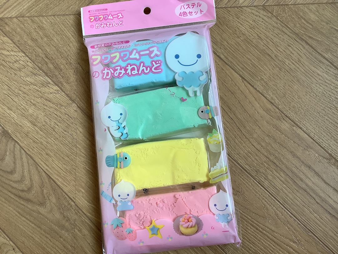 Paper Clay, Air-dry Clay, 4 Pastel Colors, 70g, Made in Japan - Etsy