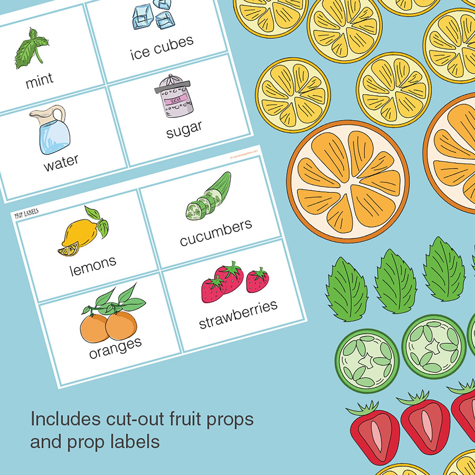 Printable Lemonade Stand Dramatic Play Pretend Play Set - Etsy