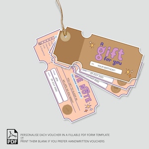 Printable Personalised IOU (I Owe You) Coupon Love Note Voucher ...