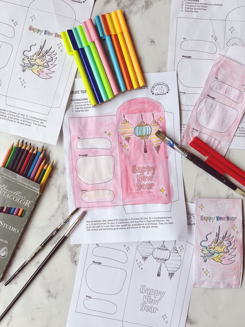 Lucky Red Envelope Printables for Lunar New Year *2025 UPDATED With ...