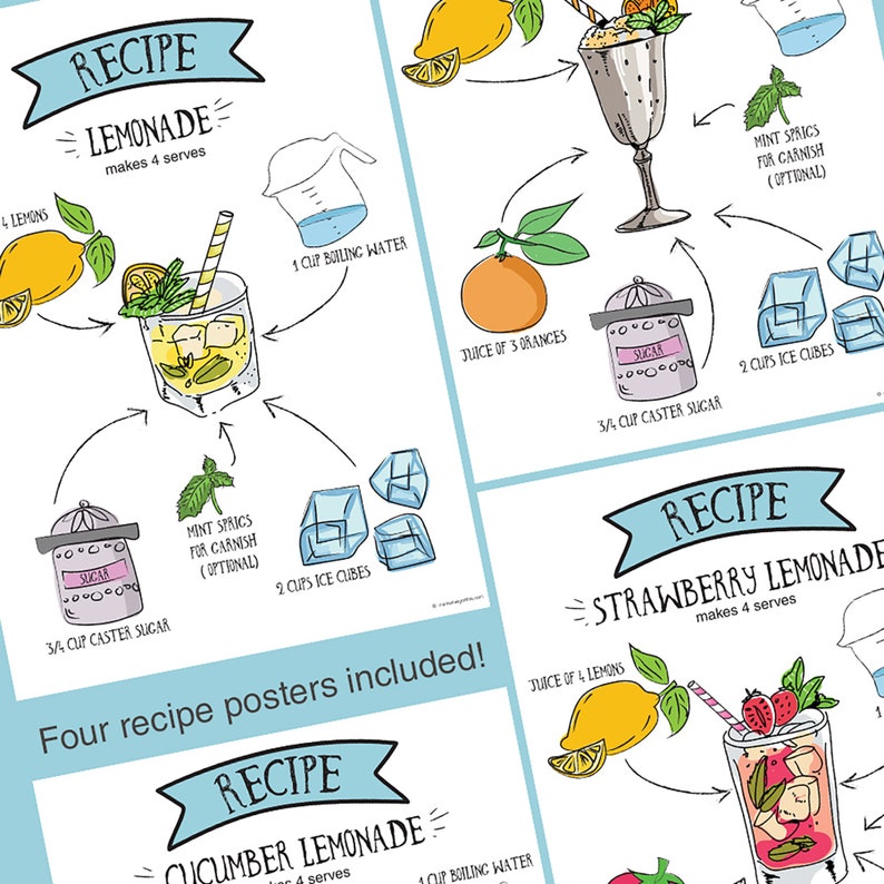 Printable Lemonade Stand Dramatic Play Pretend Play Set - Etsy