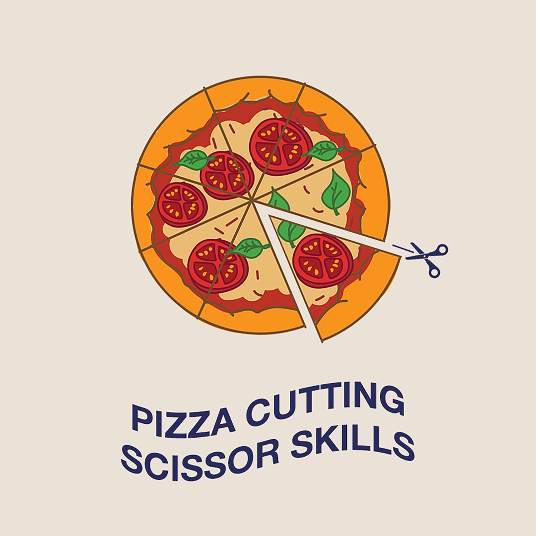 Pizza Cutting Skills Practice Printables - Etsy