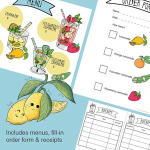 Printable Lemonade Stand Dramatic Play Pretend Play Set - Etsy