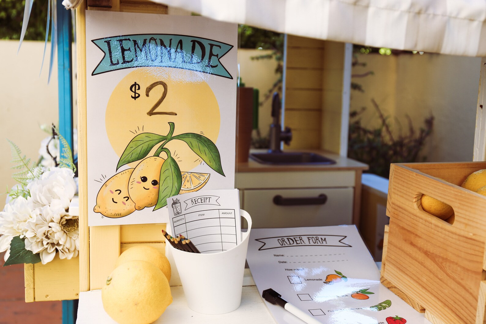 Printable Lemonade Stand Dramatic Play Pretend Play Set - Etsy