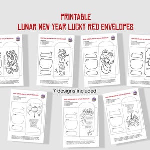 Lucky Red Envelope Printables for Lunar New Year *2025 UPDATED With ...