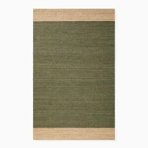 9x12 Handmade Green With Natural Hemp Jute Rungs-extra Large Jute Rugs ...