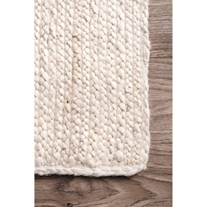 Natural White Boho Jute Rug, off White Jute Area Rug, Ivory Beige Rug ...