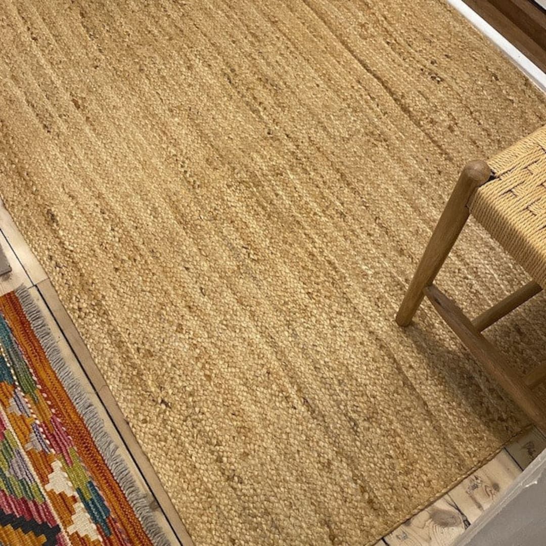 Jute Runner Rug Natural Jute Runner Rug, Indian Handwoven Jute Rug ...