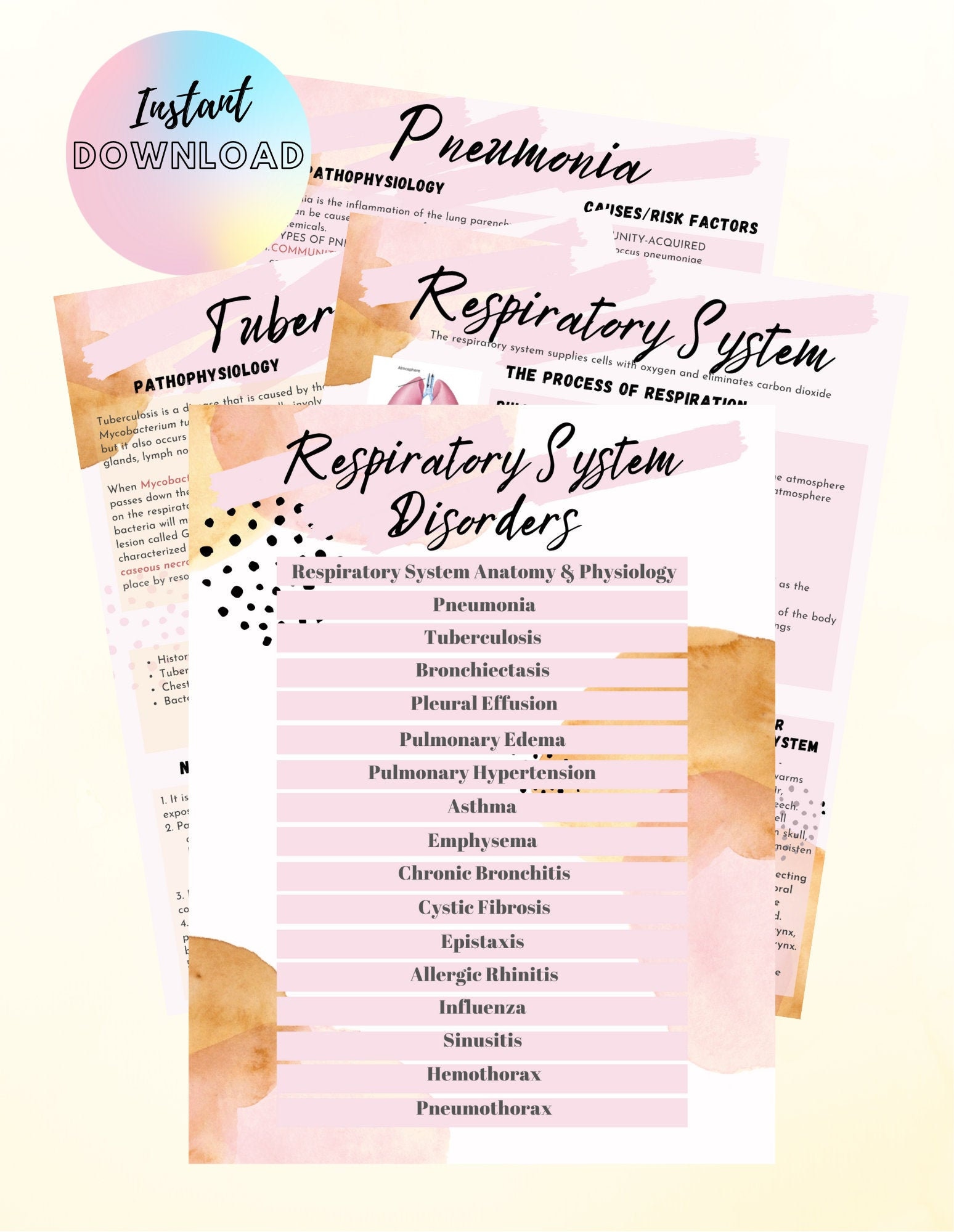 Respiratory System Med Surg, Respiratory System Anatomy and Physiology ...