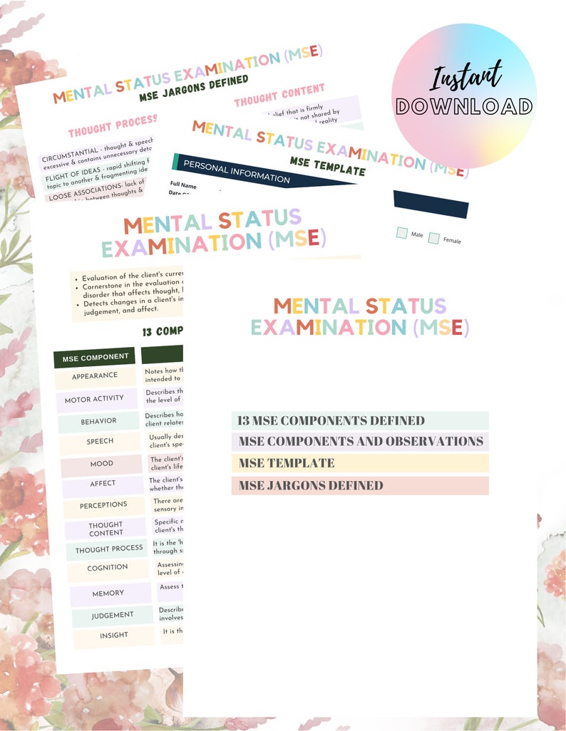 Mental State Examination, Mental Health Nursing, Psych Nursing ...