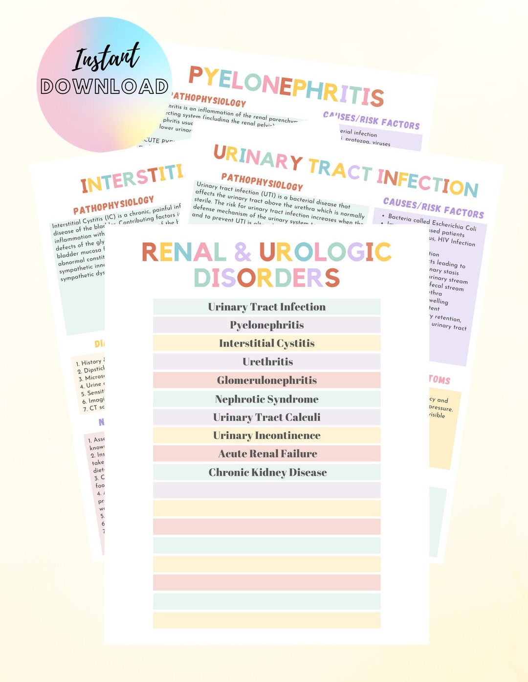 Renal & Urologic System Med Surg Notes, Nursing Student ...