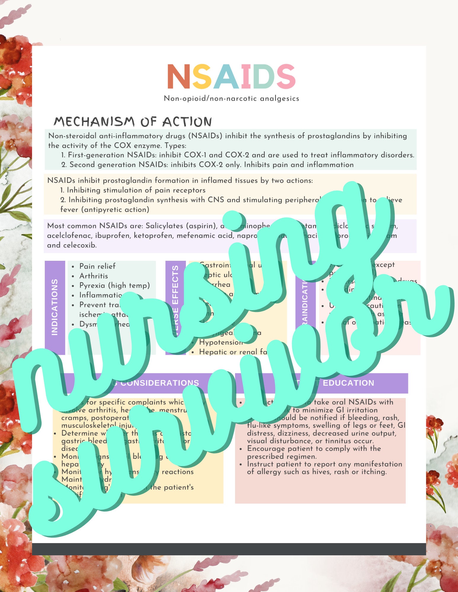 NEUROLOGICAL SYSTEM Bundle Med Surg and Pharmacology, Nervous System ...