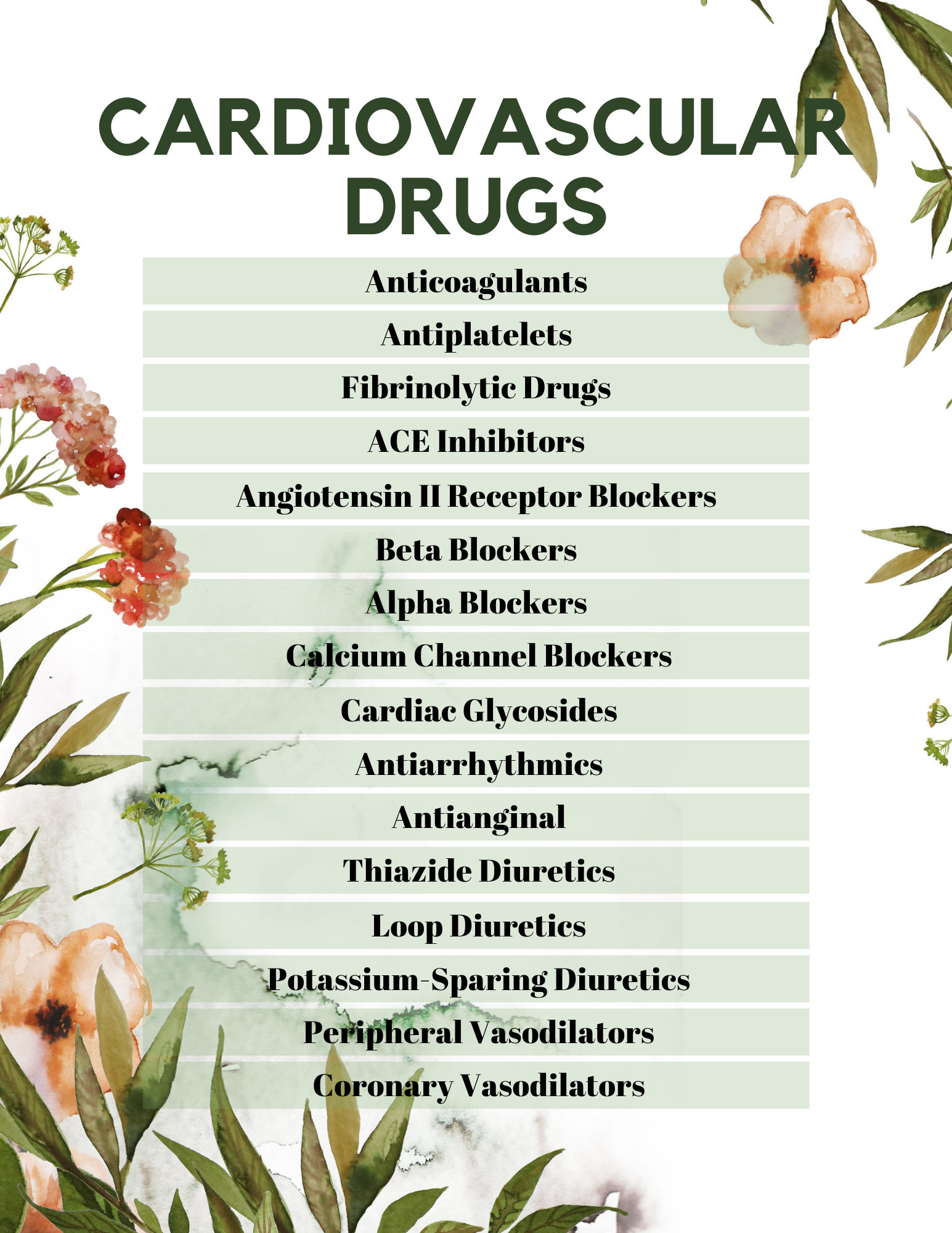 Pharmacology Notes Bundle, Study Guide, Pharmacology Digital Download ...