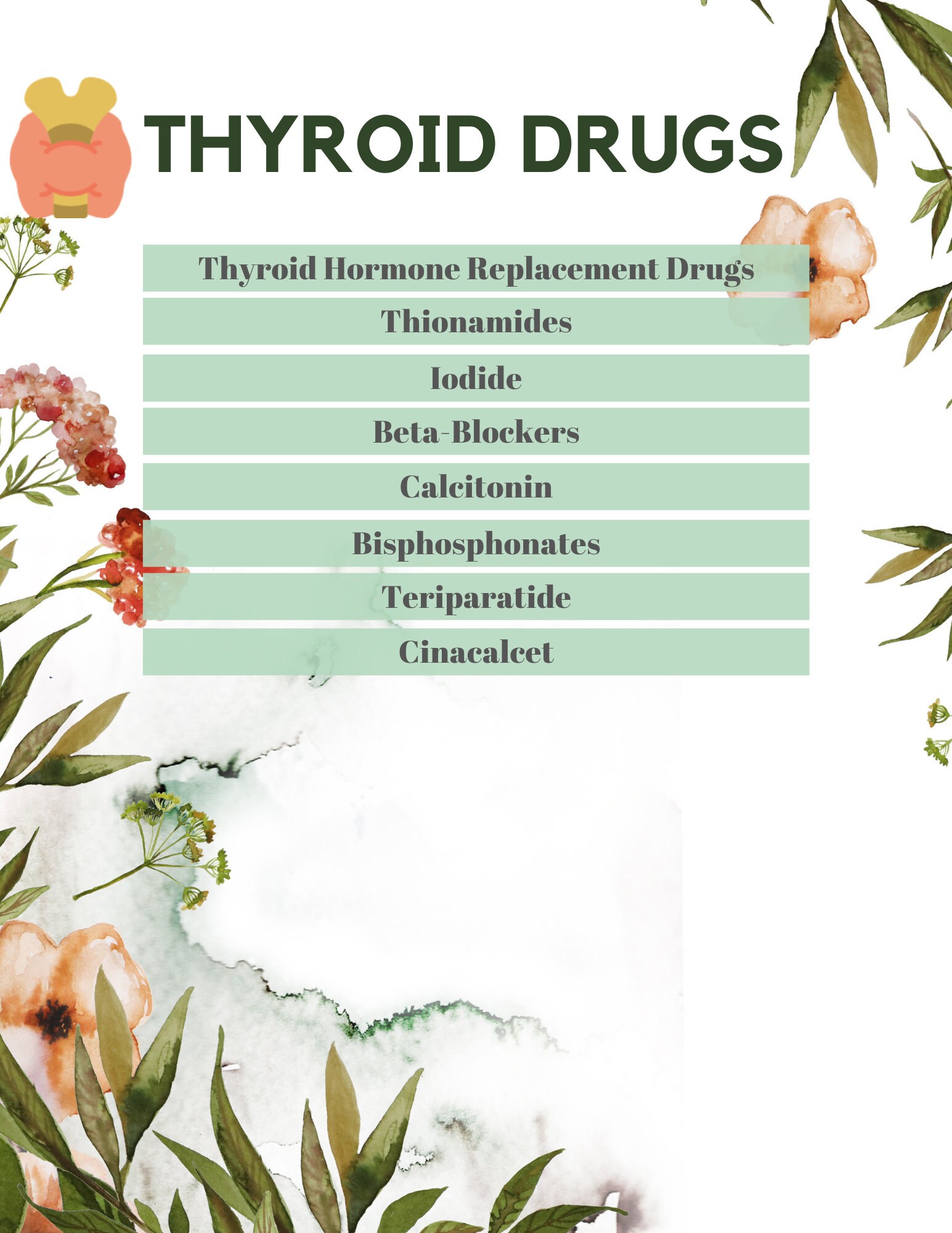 Pharmacology Notes Bundle, Study Guide, Pharmacology Digital Download ...