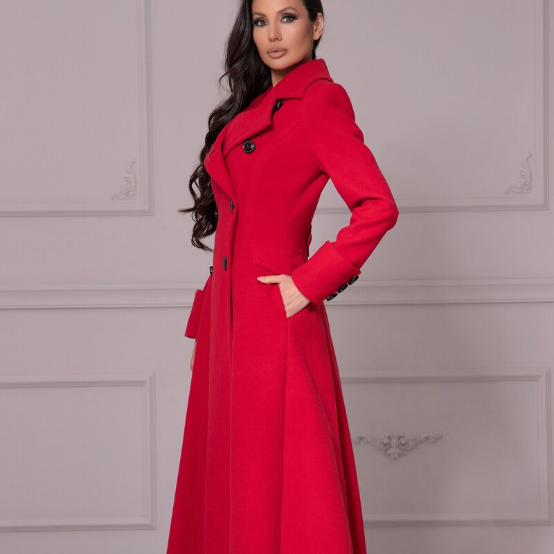 Pleat Back Swing Coat - Etsy