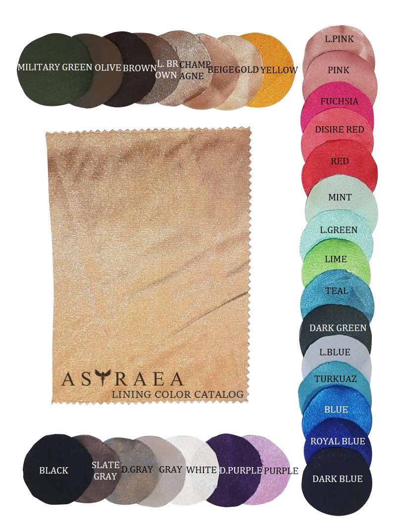 CUSTOM Color Satin LINING for Your Atelierastraea Coat, Pick Your ...