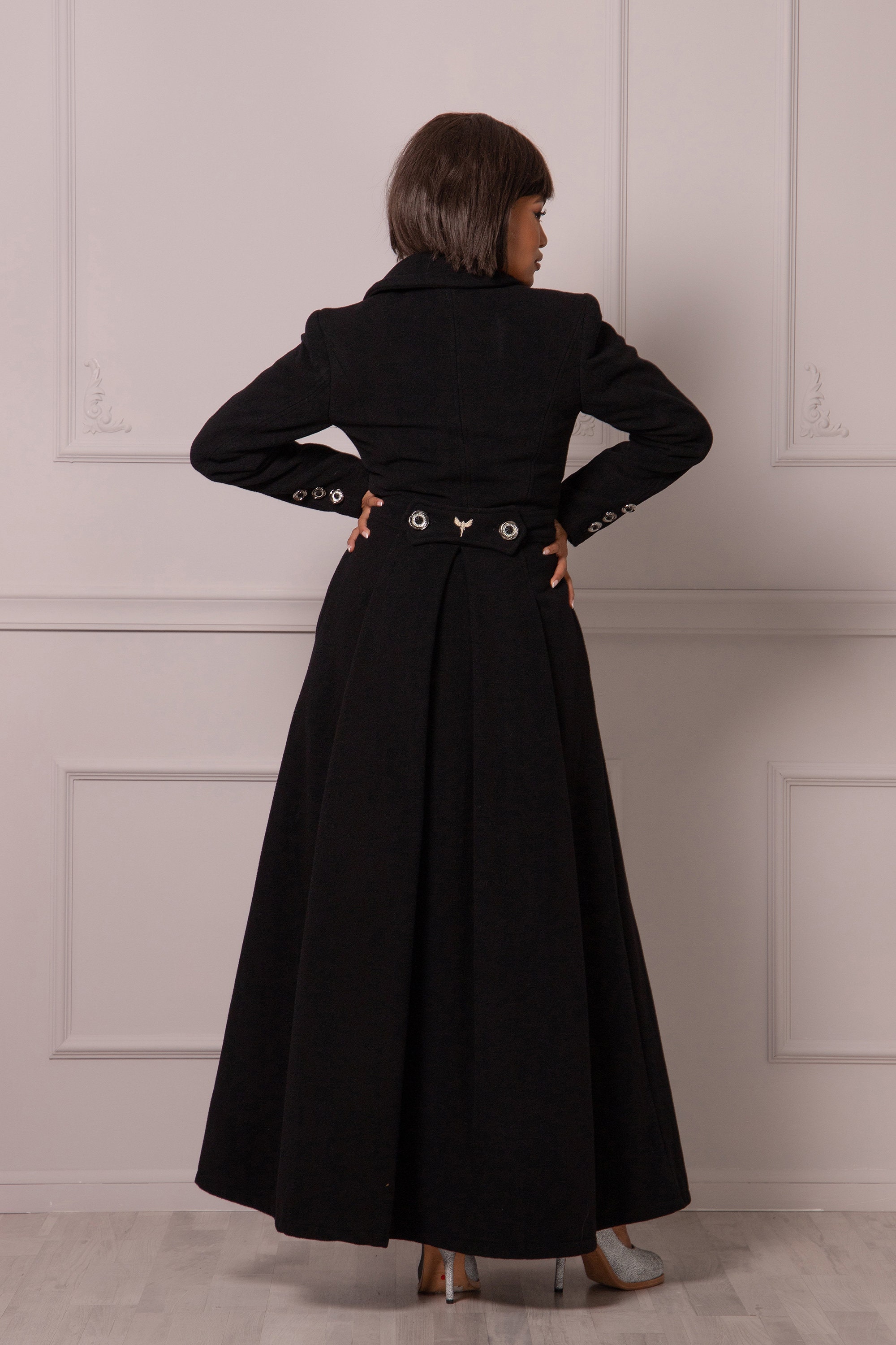 Exquisite Maxi Fit and Flare Overcoat, Full Length Coat, Plus Size ...
