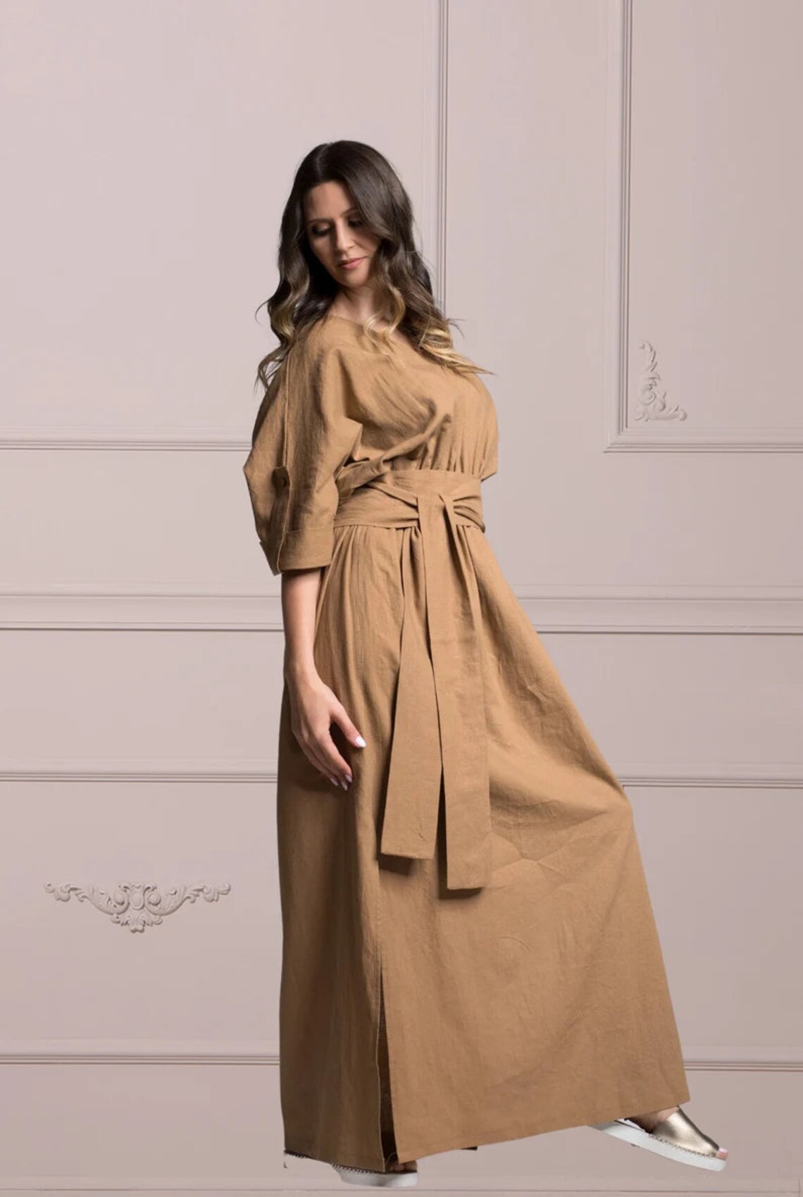 Linen Belt in MANY Colors - Dress Tie Belt, Long Belt for Ladies ...