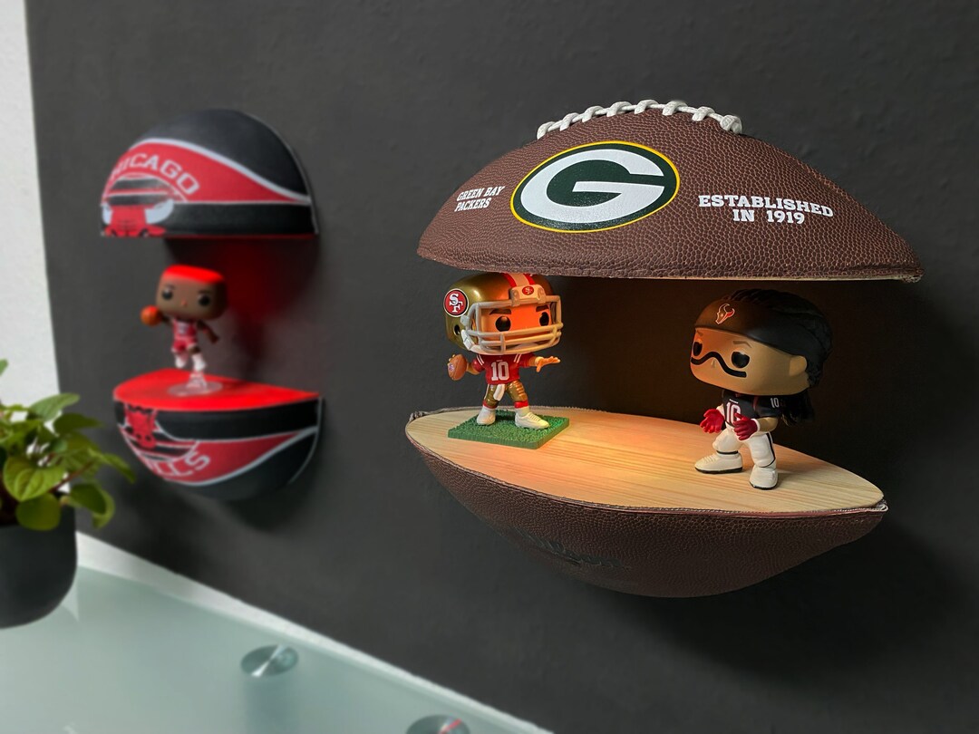 LED Football Shelf Greenbay Packers, NFL, Shoe Rack, Seahawks, 49ers ...