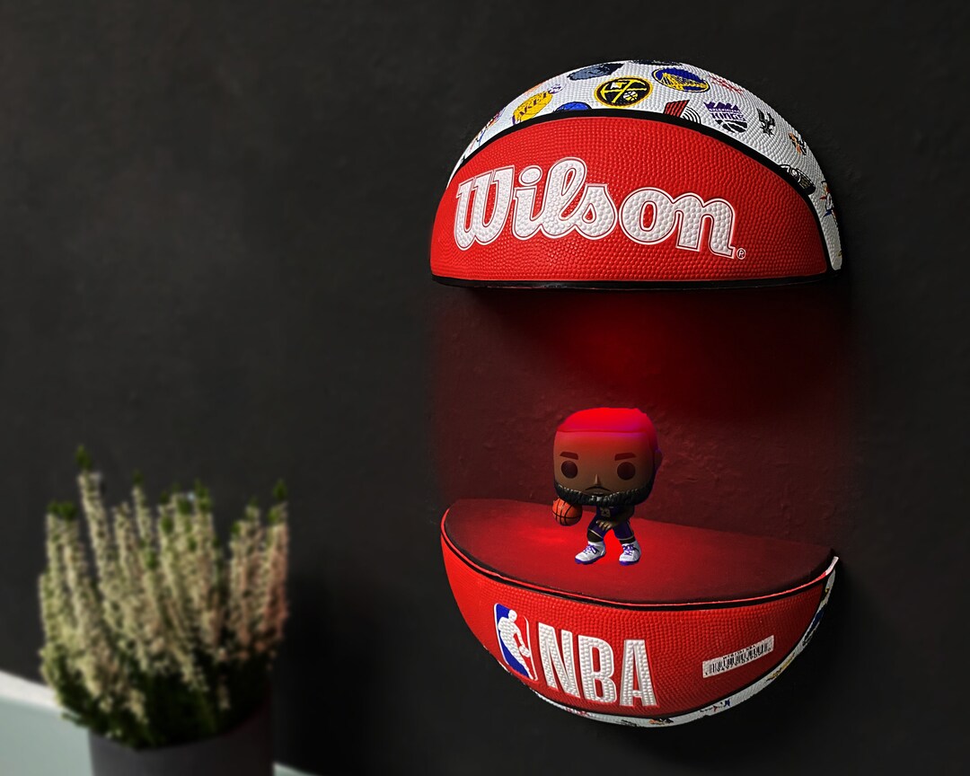 LED Shelf Basketball NBA Wilson All Teams, Shoe Rack, Sneakers, Shoes ...