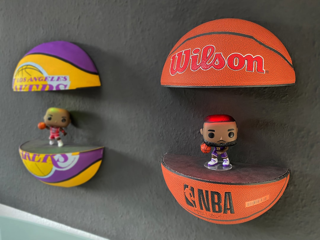 LED Shelf Basketball NBA Red, Shoe Rack, Lebron James, Illuminated ...