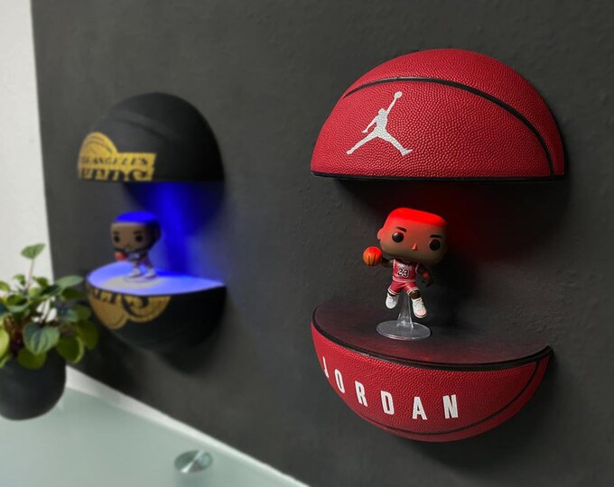 LED Shelf Basketball Jordan, NBA, Shoe Rack, Lakers, Lebron, Michael ...