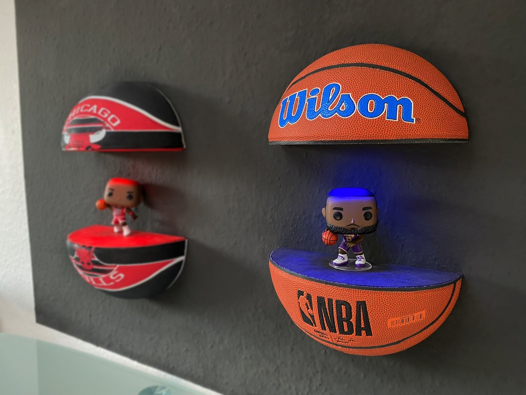 LED Shelf Basketball NBA Light Blue, Shoe Rack, Lebron James ...