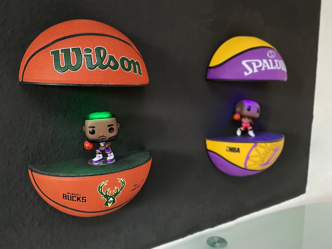 LED Shelf Basketball Milwaukee Bucks, NBA, Shoe Rack, Lebron James ...
