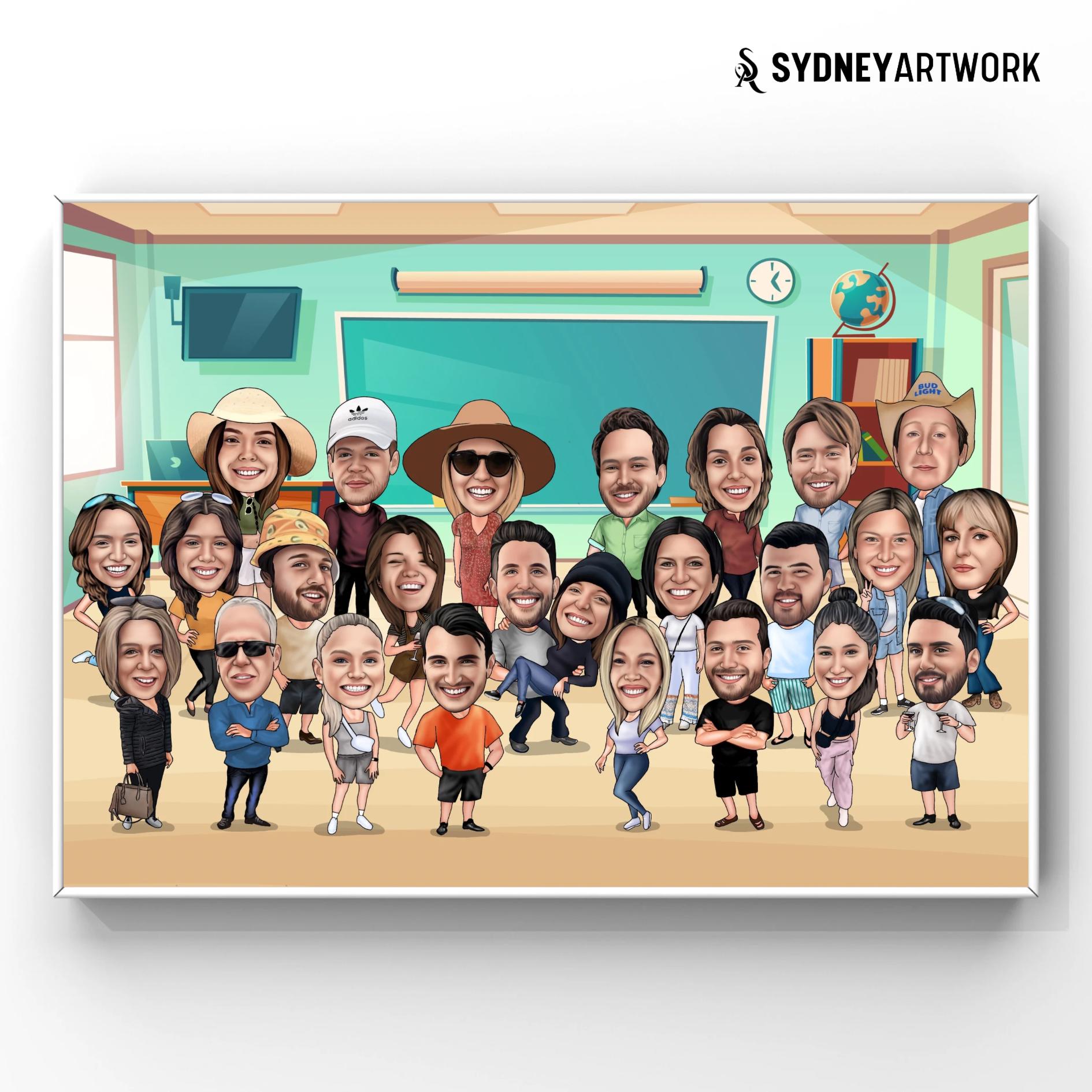 Bunnings Inspired Birthday Cartoon From Photo, Personalised Birthday ...