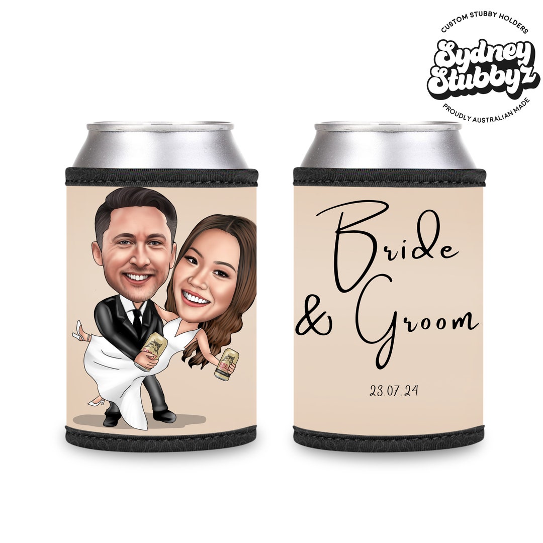 Personalized Stubby Holder, Wedding Stubby Holder, Custom Beer Coolers ...