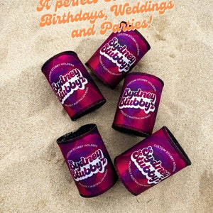 Personalised Stubby Holders, Couple Cartoon Can Coolers, Custom Wedding ...