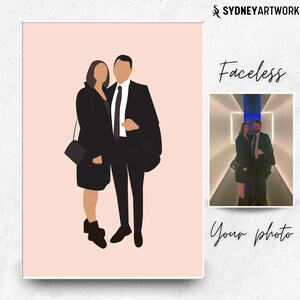 Faceless Portrait, Custom Illustration, Personalised Wedding ...