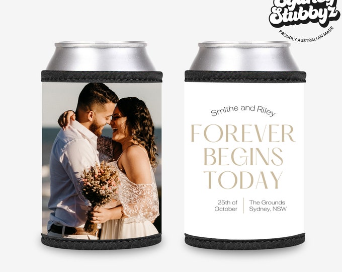 Wedding Stubby Holders, Personalized Caricature Can Coolers, Custom ...