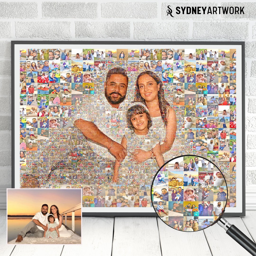 Anniversary Collage Unique Gift, Collage Gift, Collage Print Photo ...