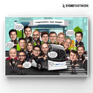 Bunnings Inspired Birthday Cartoon From Photo, Personalised Birthday ...