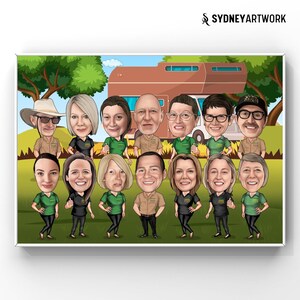 Bunnings Inspired Birthday Cartoon From Photo, Personalised Birthday ...