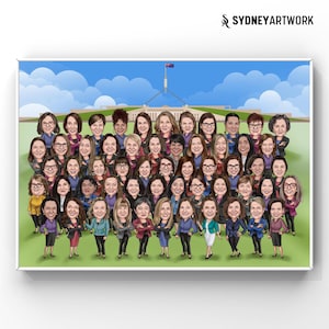 Bunnings Inspired Birthday Cartoon From Photo, Personalised Birthday ...