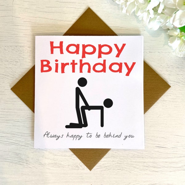 Sexual Birthday Card Etsy
