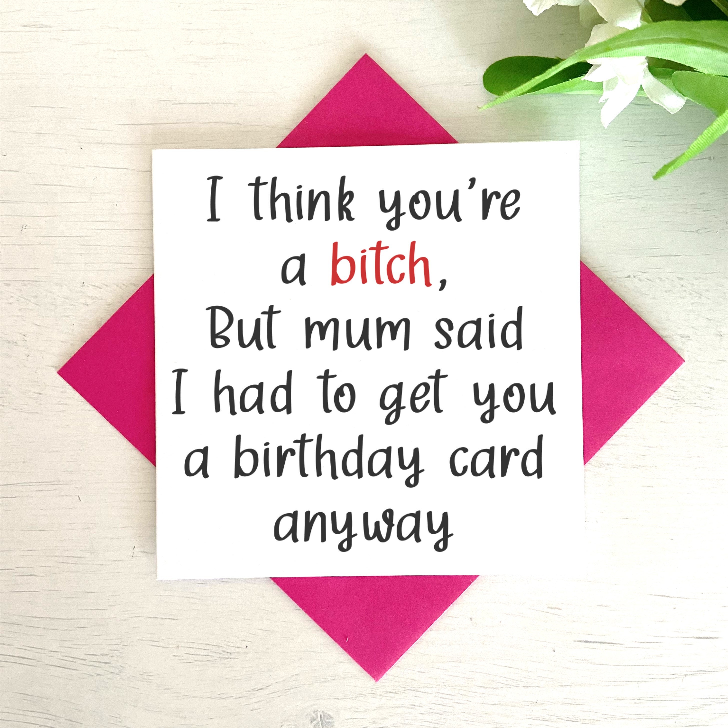 Adult Rude Birthday Card Funny Birthday Card for Him for - Etsy