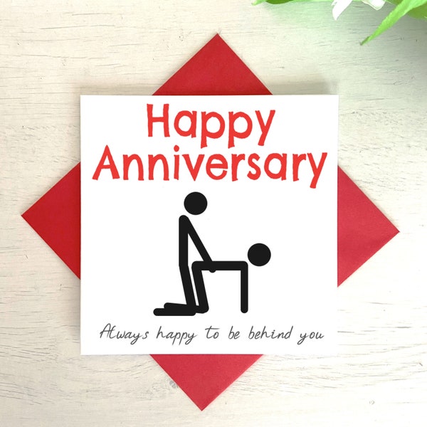 Naughty Anniversary Card Etsy