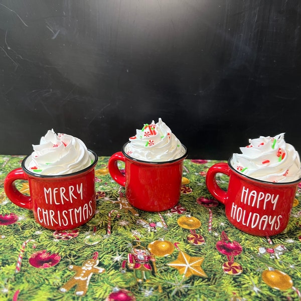 Red Christmas Mug - Etsy