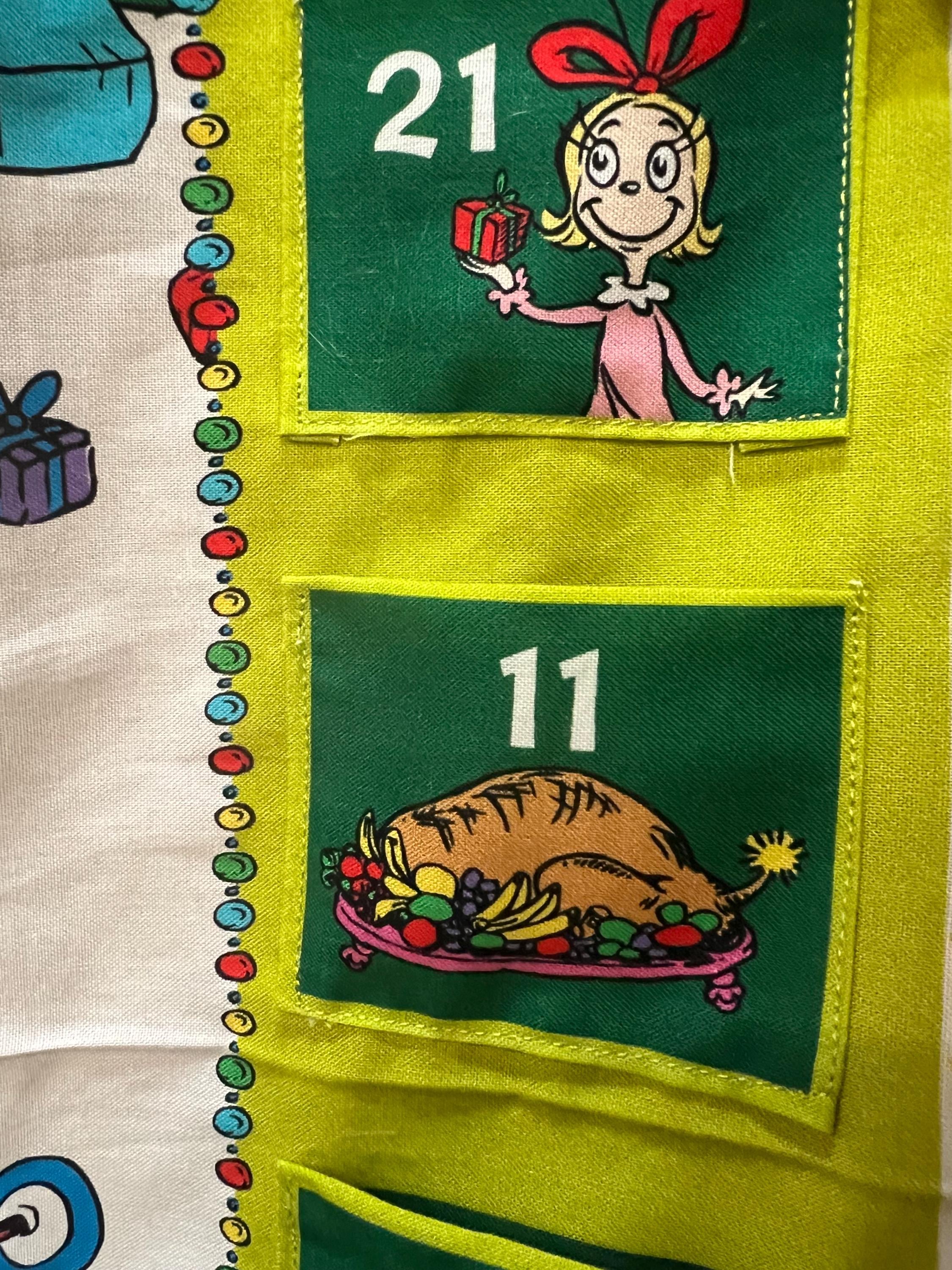 Whimsical Grinch Advent Calendar Kit | Sewing Kit | DIY Advent Calendar ...