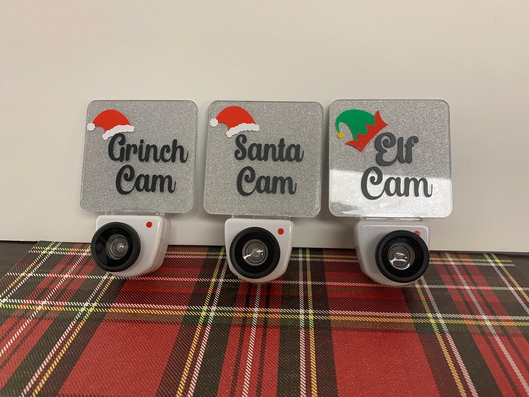 Santa Cam Elf Cam Grinch Cam Blue Night Light Christmas Surveillance ...