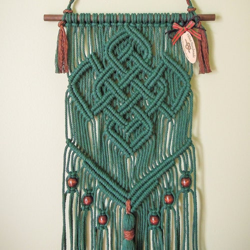 Celtic Knot Macramé Wall Art Hanging 2 Sizes Made to - Etsy