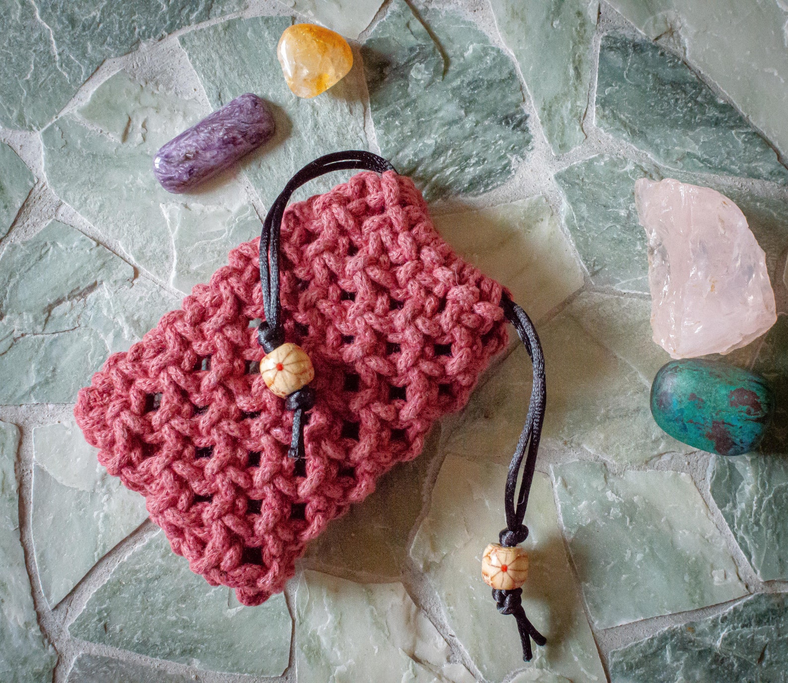 Macramé Pouch Wallet Purse Coins Cash Credit Cards - Etsy