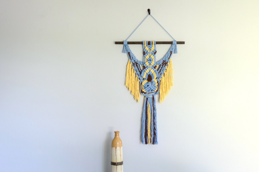 Macramé Wall Art Hanging, Southwest Unique Home Decor, One of a Kind ...