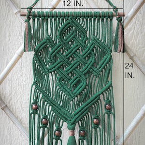 Celtic Knot Macramé Wall Art Hanging (2 Sizes),irish Decor,st. Patricks ...
