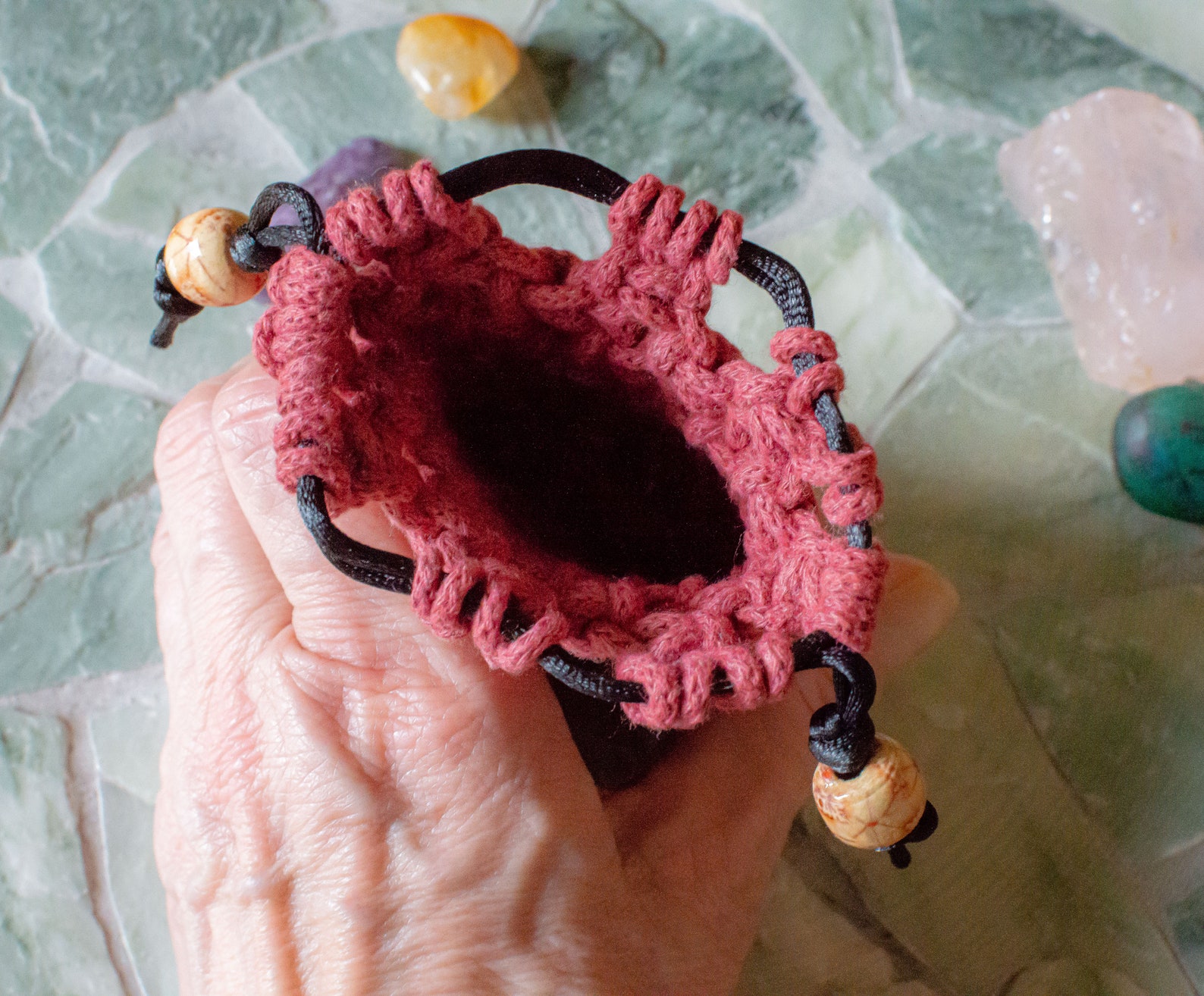 Macramé Pouch Wallet Purse Coins Cash Credit Cards - Etsy