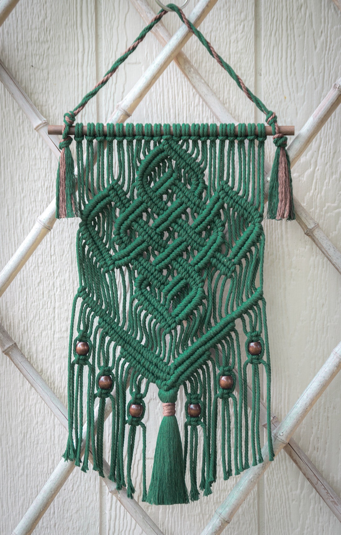 Celtic Knot Macramé Wall Art Hanging 2 Sizes Made to - Etsy